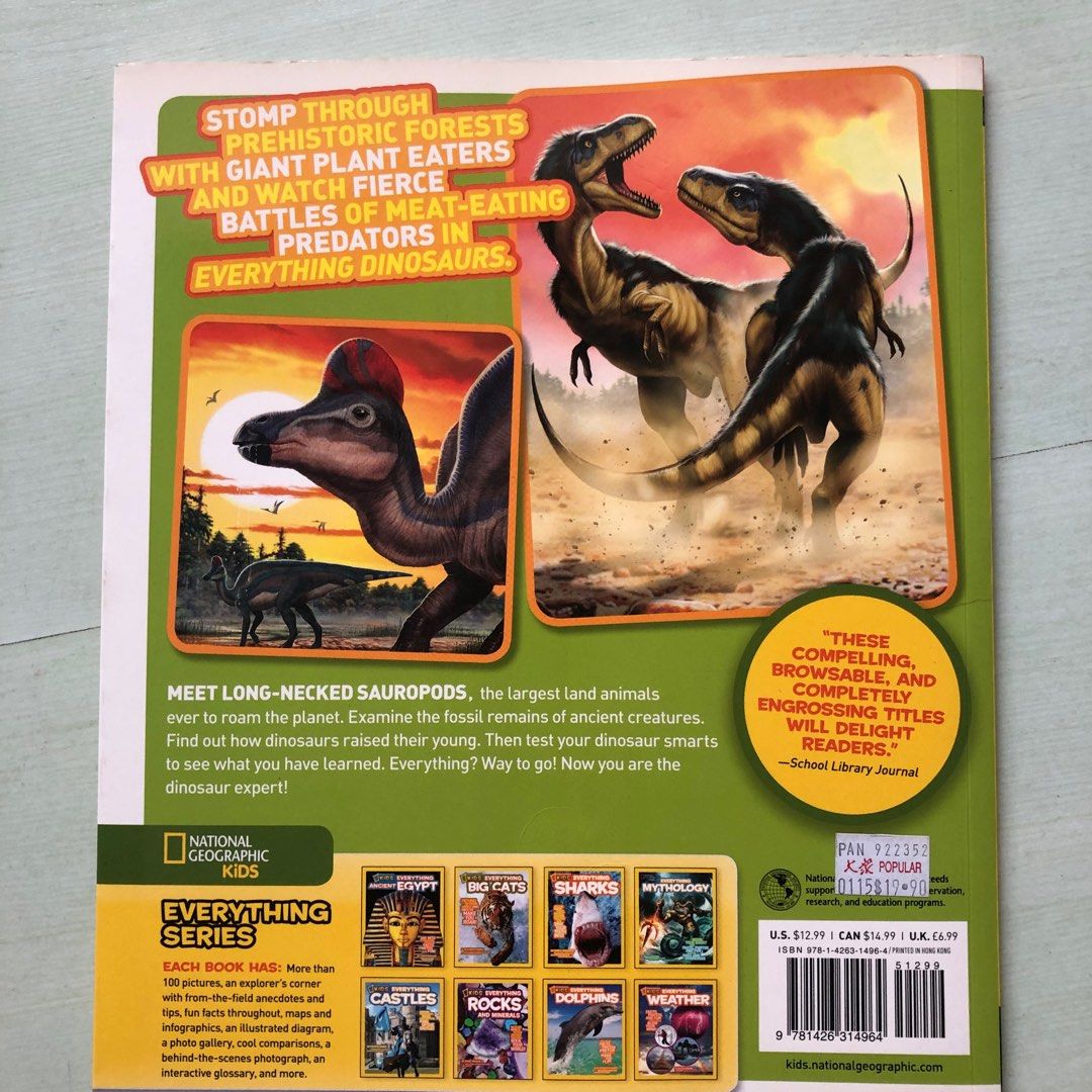 National Geographic Kids Everything Dinosaur, Hobbies & Toys, Books ...