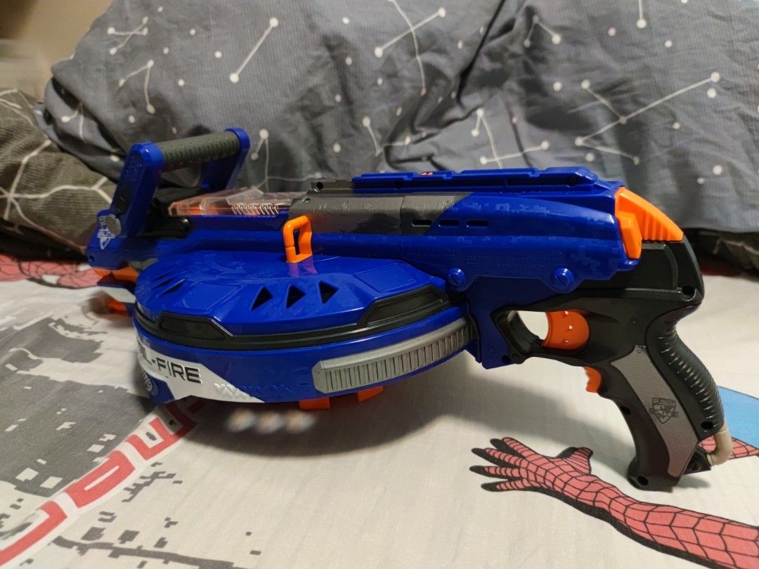 NERF Hail-Fire, 興趣及遊戲, 玩具 & 遊戲類 - Carousell