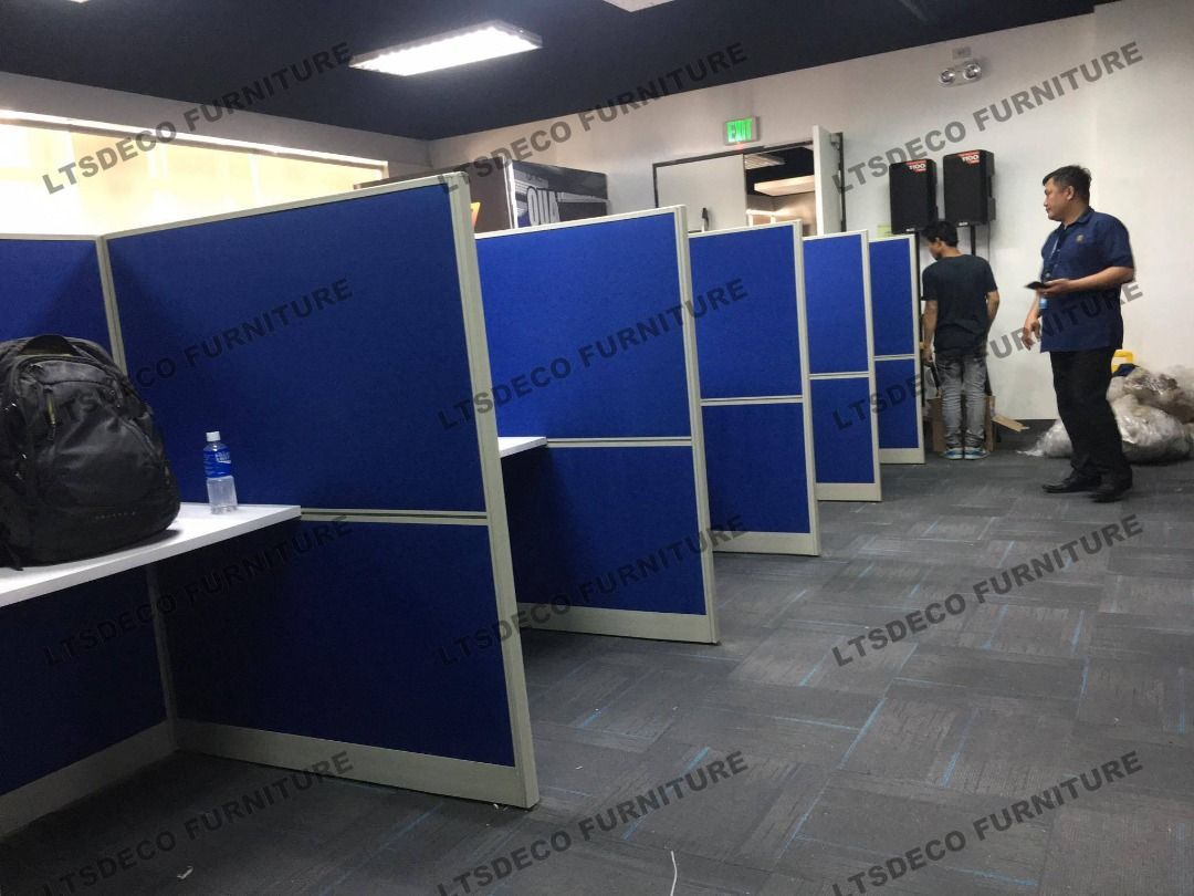 office partition call center table/full fabric modular bpo type ...