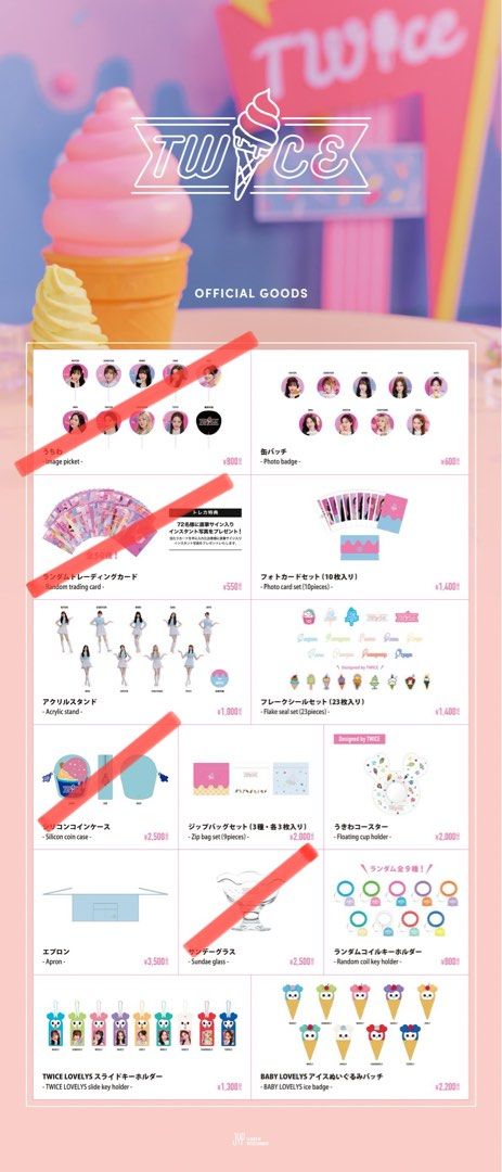 [offline sales] JYP Pop-up Store TWICE ITZY merchandise nayeon ...