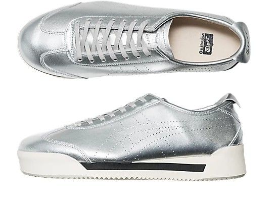 Onitsuka tiger shoes silver platform sepatu, Fesyen Wanita, Sepatu di ...
