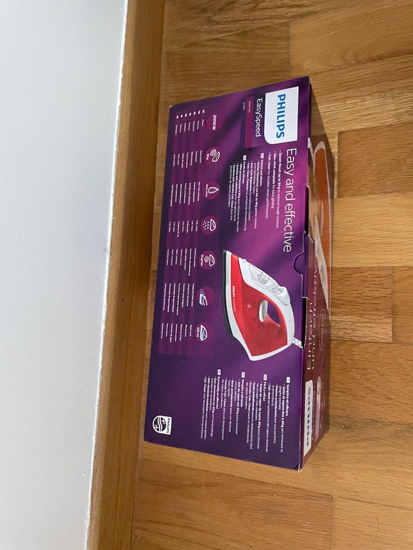 Philips Steam Iron Easyspeed 2000W - GC1742, TV & Home Appliances ...