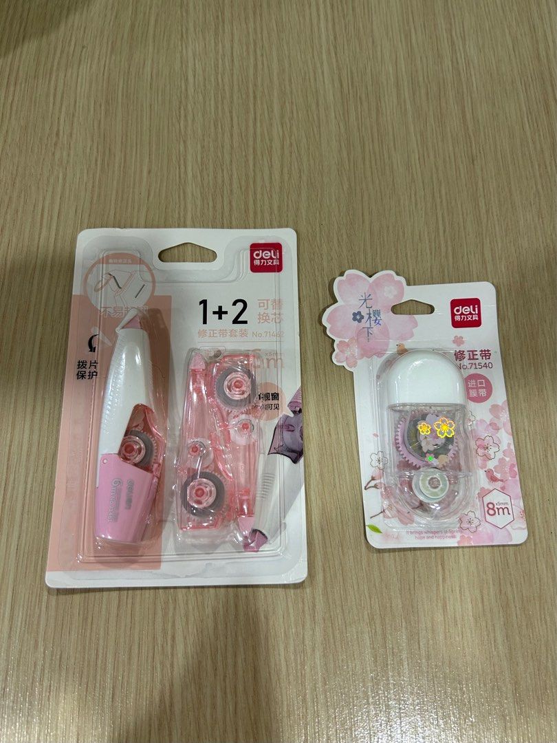 PINK CORRECTION TAPES, Hobbies & Toys, Stationery & Craft, Stationery ...