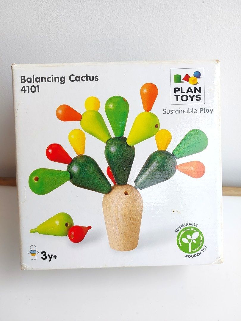 Plan Toys - Balancing Cactus, Hobbies & Toys, Toys & Games on Carousell