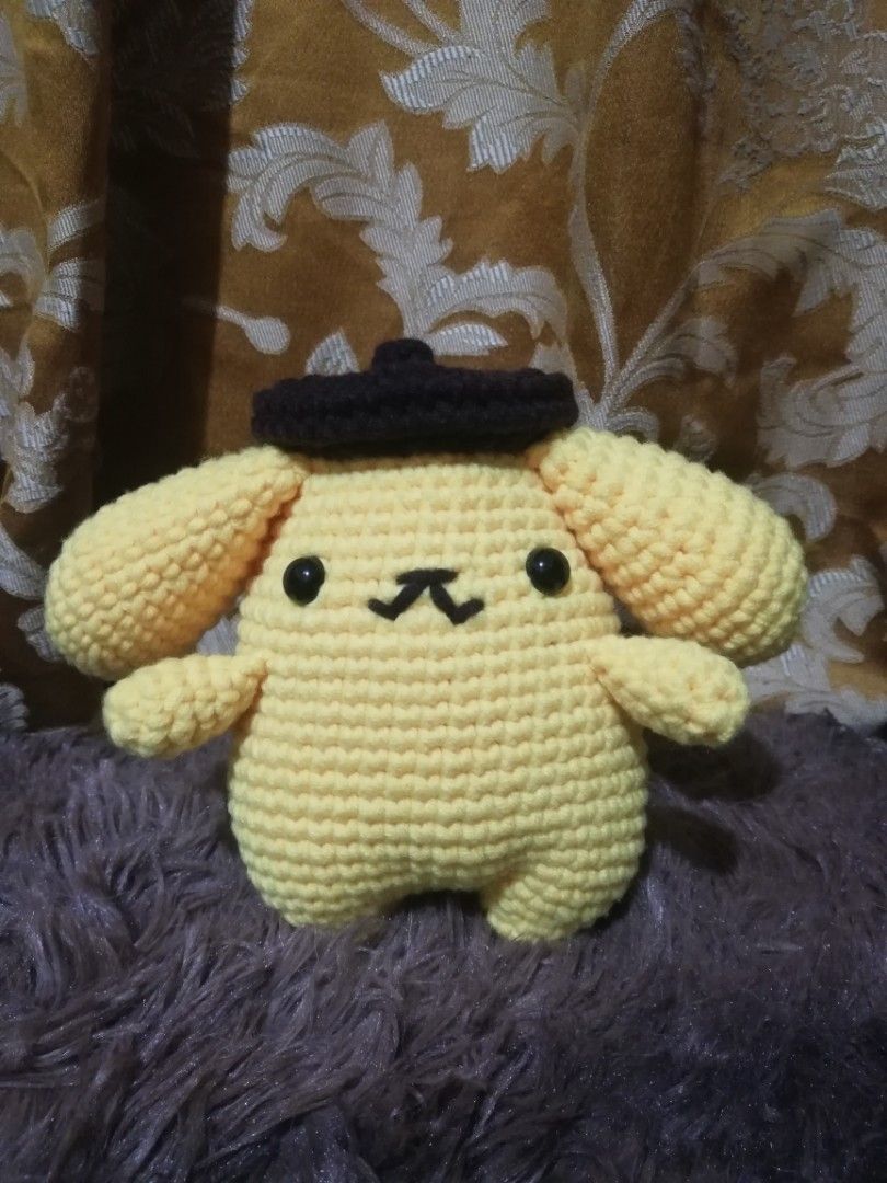 Pompompurin Crochet, Hobbies & Toys, Stationary & Craft, Handmade Craft ...