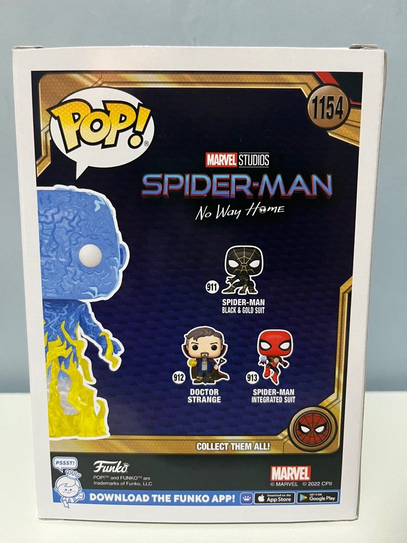 POP! Marvel: Spider-Man: No Way Home - Electro GITD (MCC) on Carousell