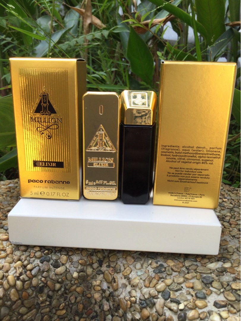PR 1 Million Elixir Miniatures, Beauty & Personal Care, Fragrance ...