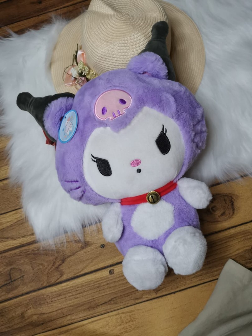 Preloved boneka kuromi sanrio boneka lucu, Bayi & Anak, Mainan & Baby ...