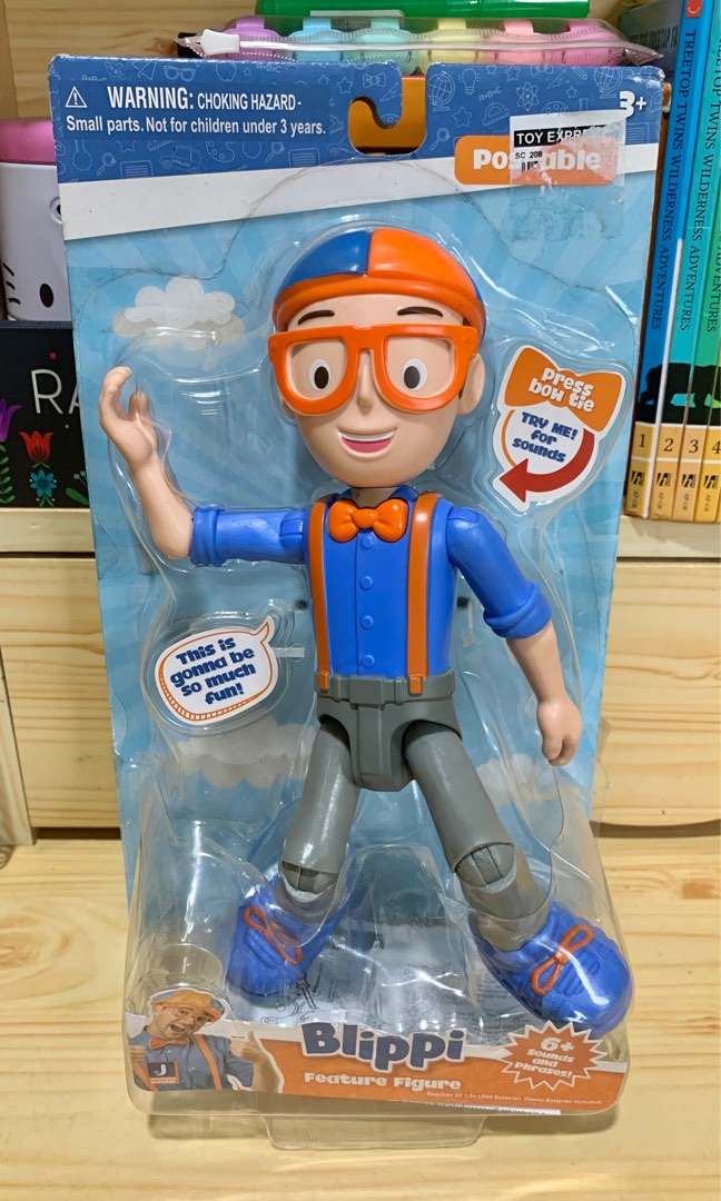 Preloved Poseable Blippi with Sounds, Hobbies & Toys, Toys & Games on ...