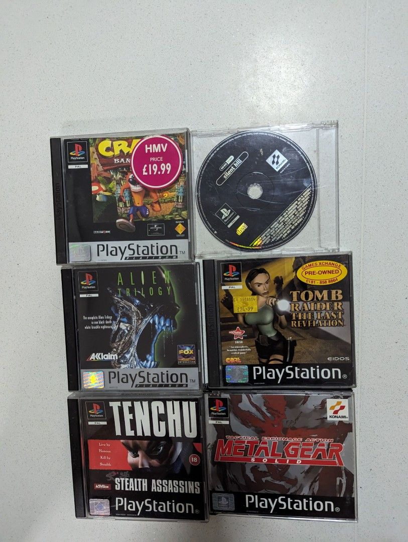 Ps1 playstation 1 pal games crash bandicoot tenchu metal gear solid 1 ...
