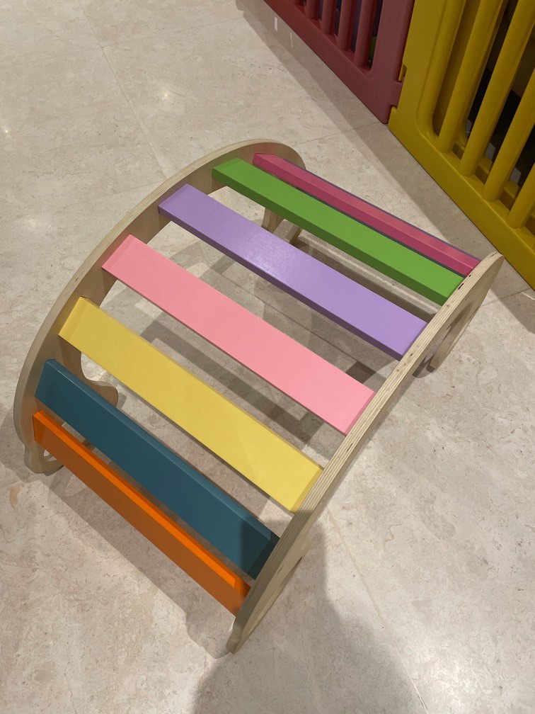 Rainbow rocker climber, Babies & Kids, Infant Playtime on Carousell
