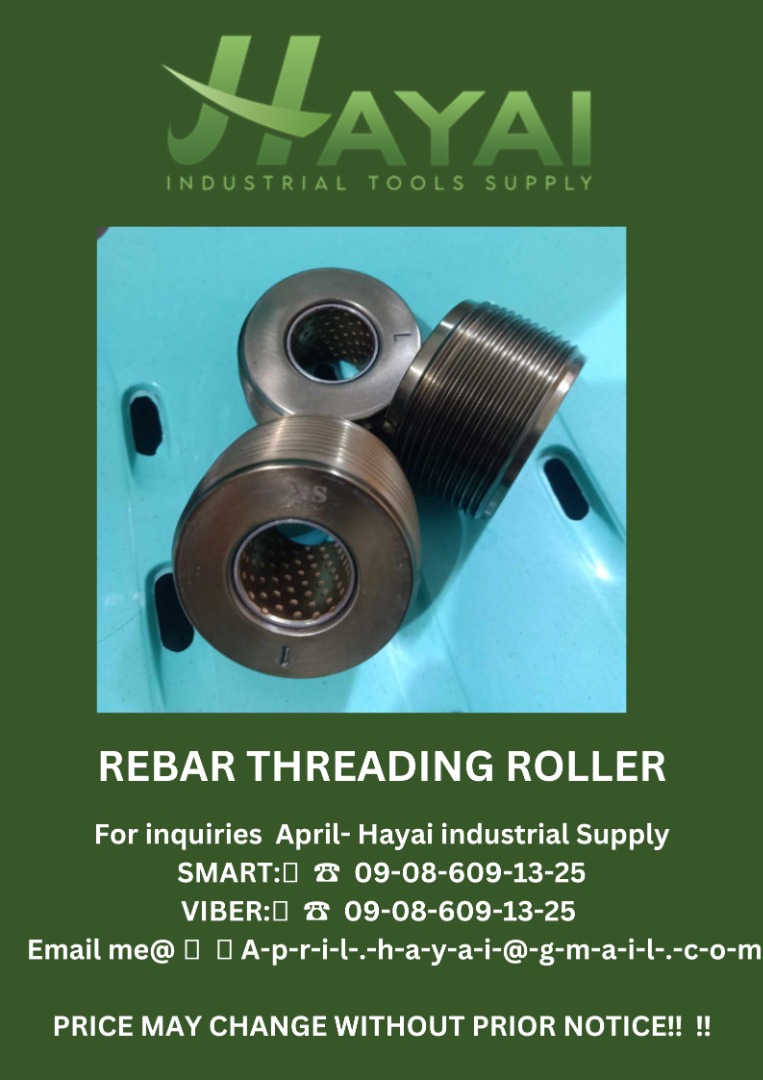 Rebar threading roller, Commercial & Industrial, Construction Tools ...