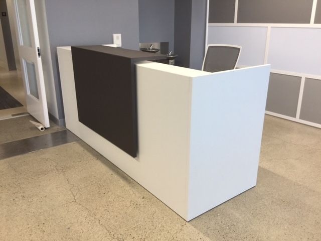 RECEPTION COUNTER DESK , FURNITURE on Carousell
