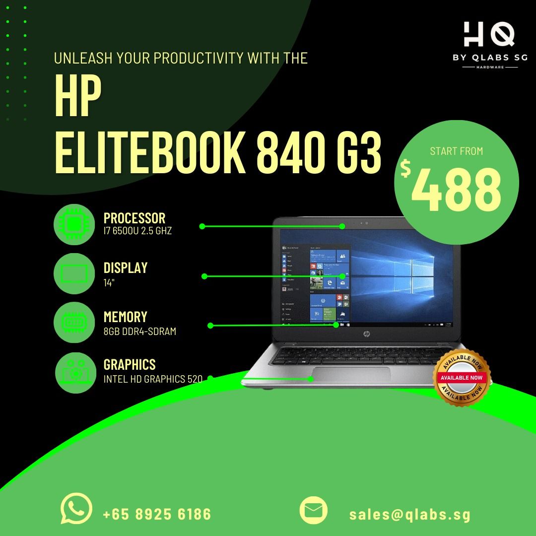 [REFURBISHED] HP Elitebook 830 G3, Computers & Tech, Laptops ...