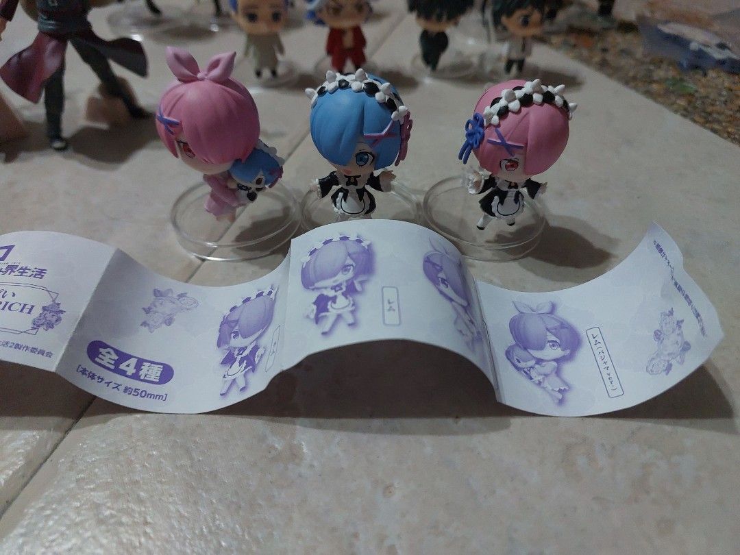 Re-zero gacha, Hobbies & Toys, Toys & Games on Carousell