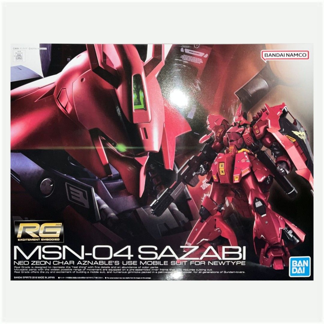 RG 1/144 REAL GRADE (29) MSN-04 SAZABI NEO ZEON CHAR AZNABLE'S USE ...