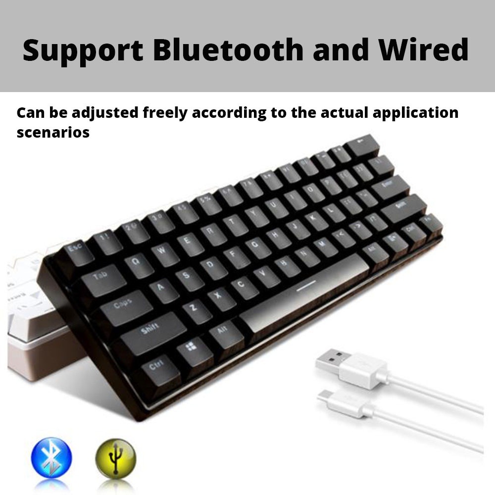 RK61 RK71 Wireless Bluetooth Mechanical Keyboard Ultra Compact 60 70 ...