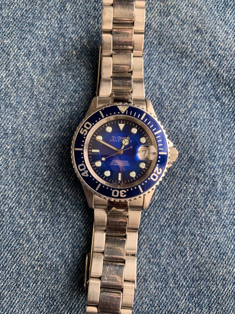 SALE RARE St Moritz Aquamatic II Submariner by Momentum not Rolex Seiko ...