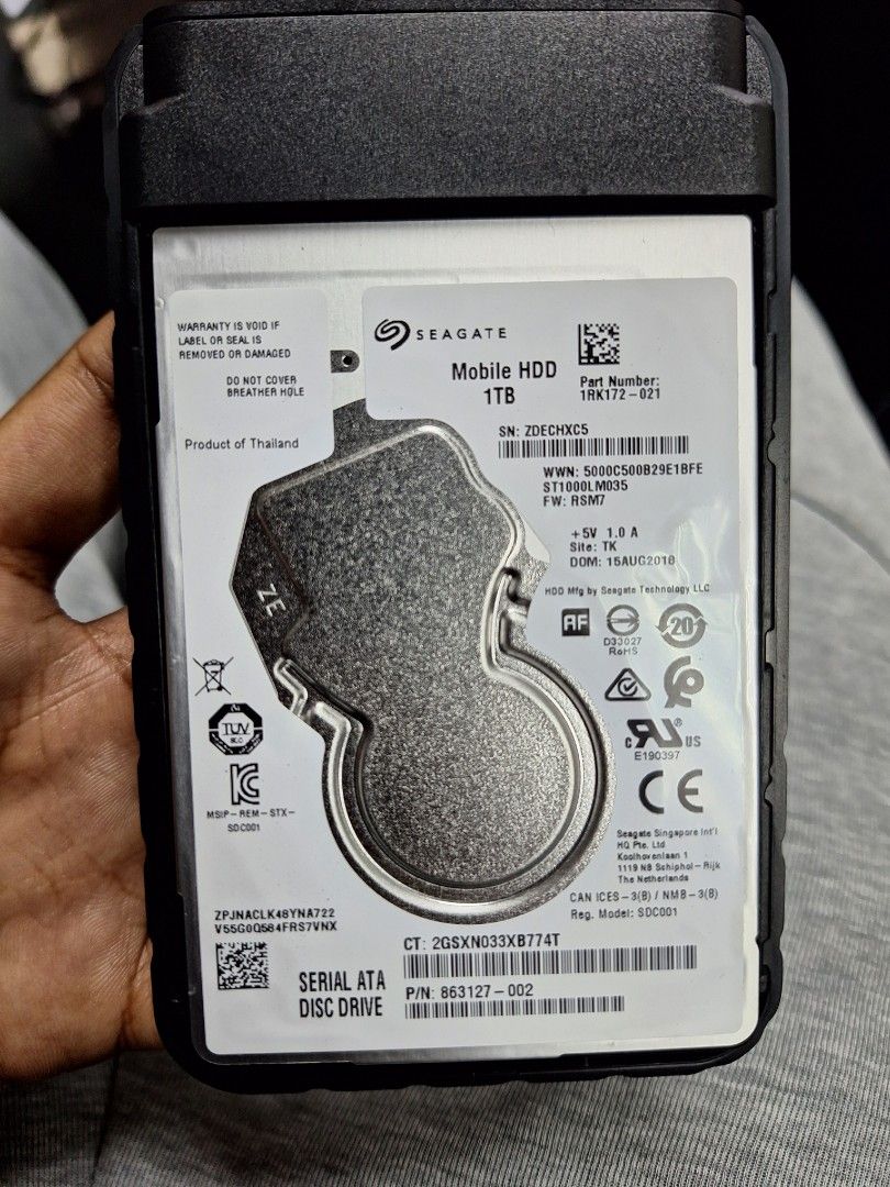 Seagate 1TB External Hard Disk (Orico Enclosure), Computers & Tech ...