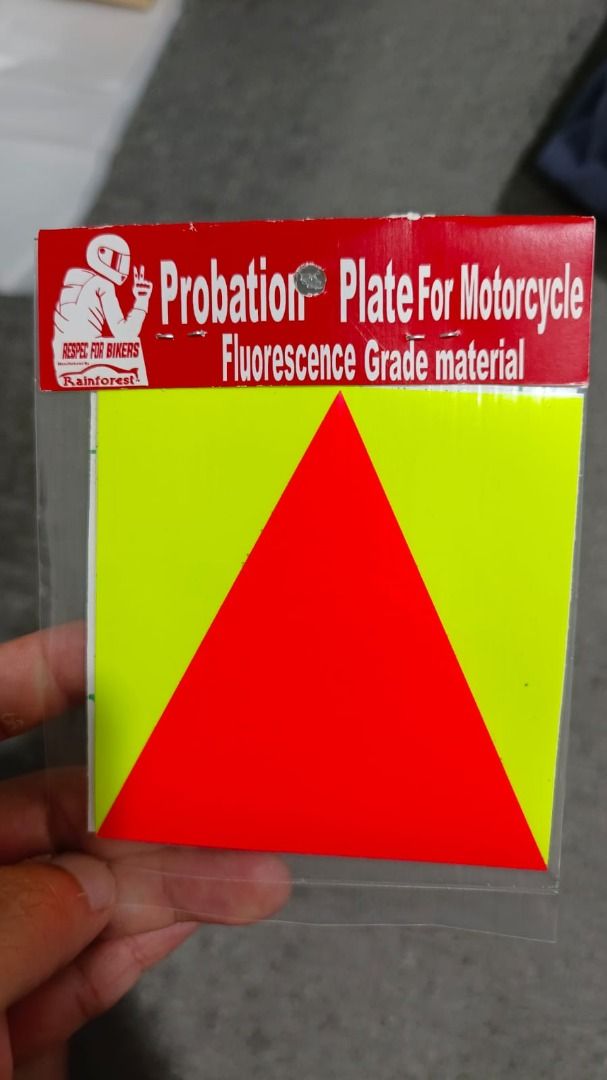 [SG SELLER] P plate probation plate 2b motorcycle motorbike ...