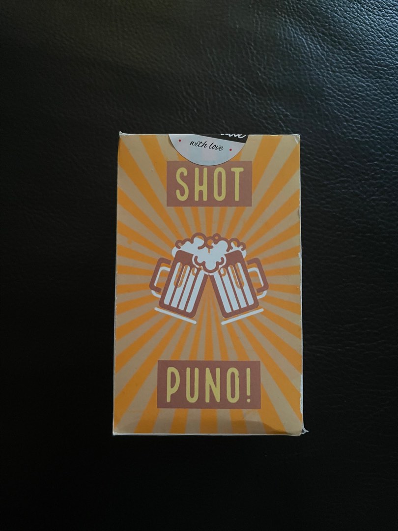 Shot Puno Drinking Card Game, Hobbies & Toys, Toys & Games on Carousell