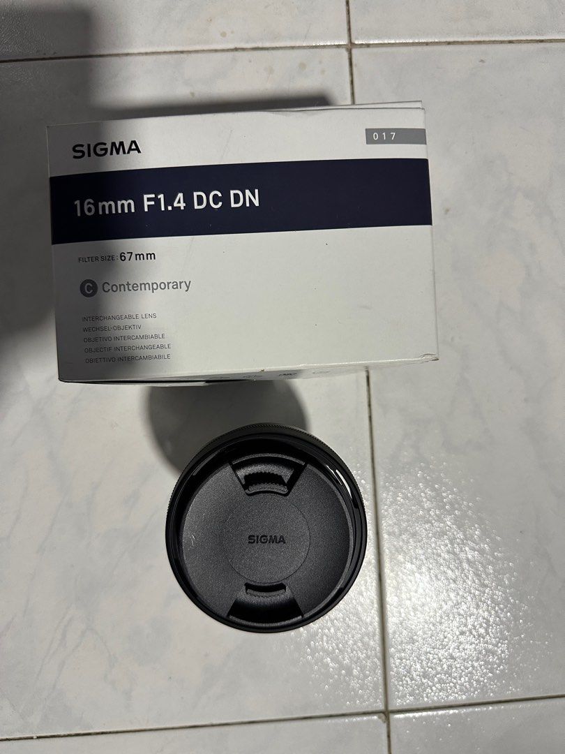 Sigma 16mm F1.4 DC DN SONY APSC, Photography, Lens & Kits on Carousell