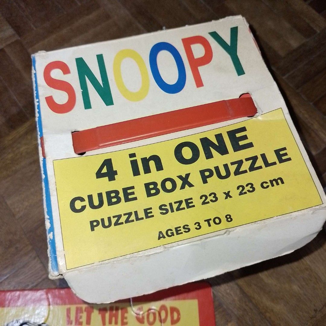 Snoopy 4 in 1 Cube Box Puzzle on Carousell