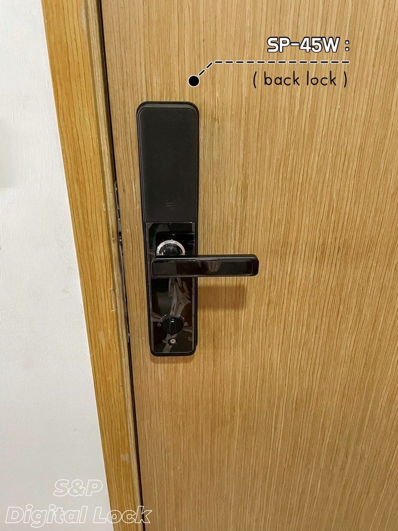 SP-45W digital door lock with wifi enable, Furniture & Home Living ...