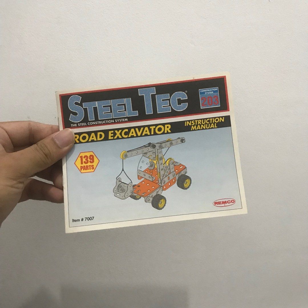 STEEL TEC BUILD IT VINTAGE TOY ROAD EXCAVATOR on Carousell