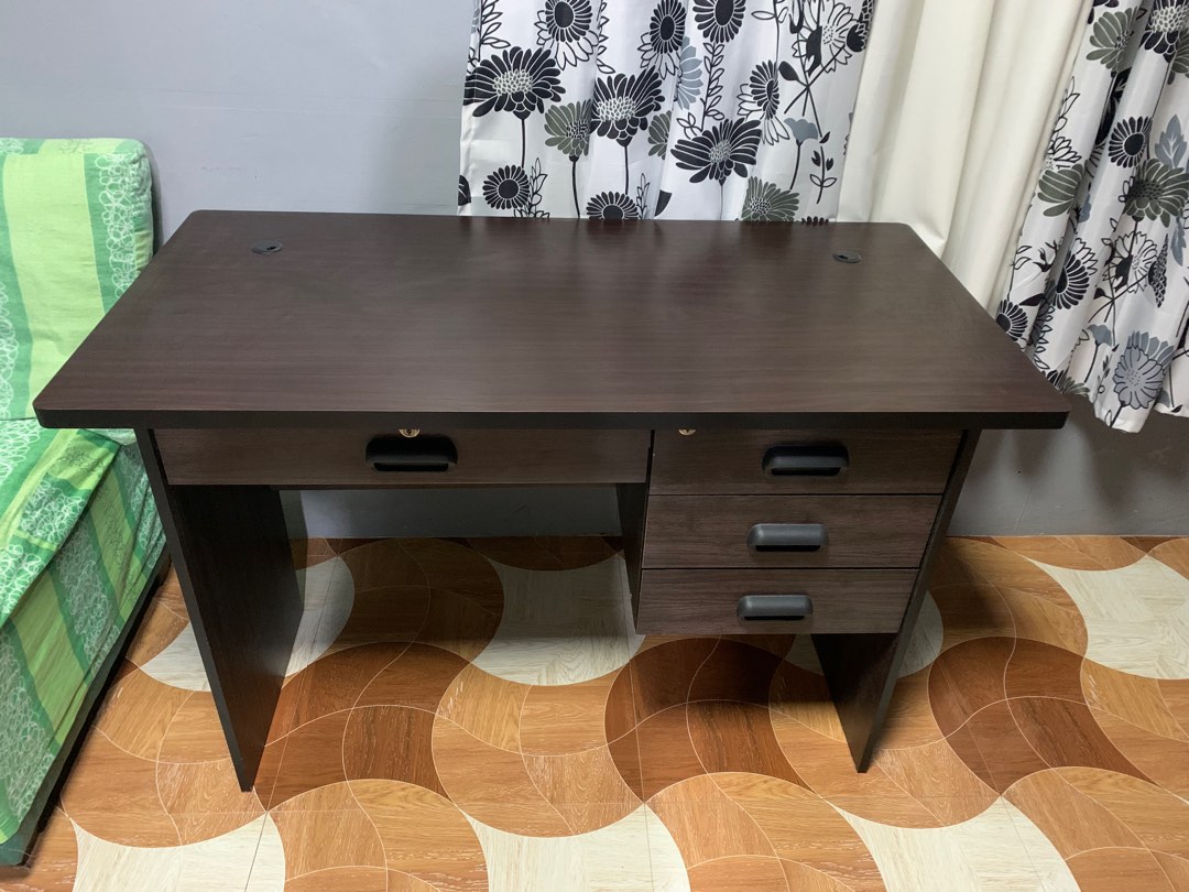 STUDY TABLE LAPTOP TABLE with DRAWERS, Furniture & Home Living ...