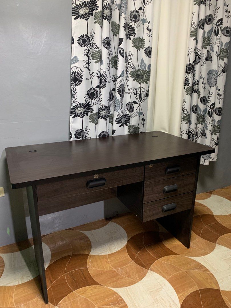 STUDY TABLE LAPTOP TABLE with DRAWERS, Furniture & Home Living ...