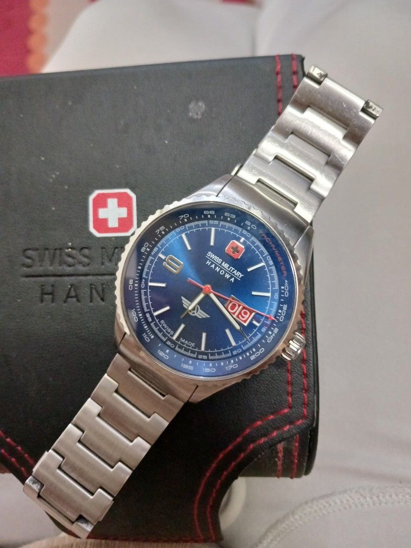 Swiss Military Hanowa Sapphire Crystal watch, Men's Fashion, Watches ...