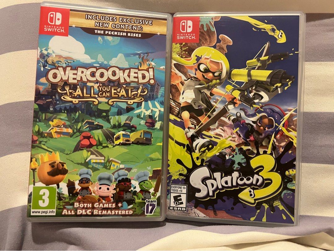 Switch overcook & splatoon 3, Video Gaming, Video Games, Nintendo on ...