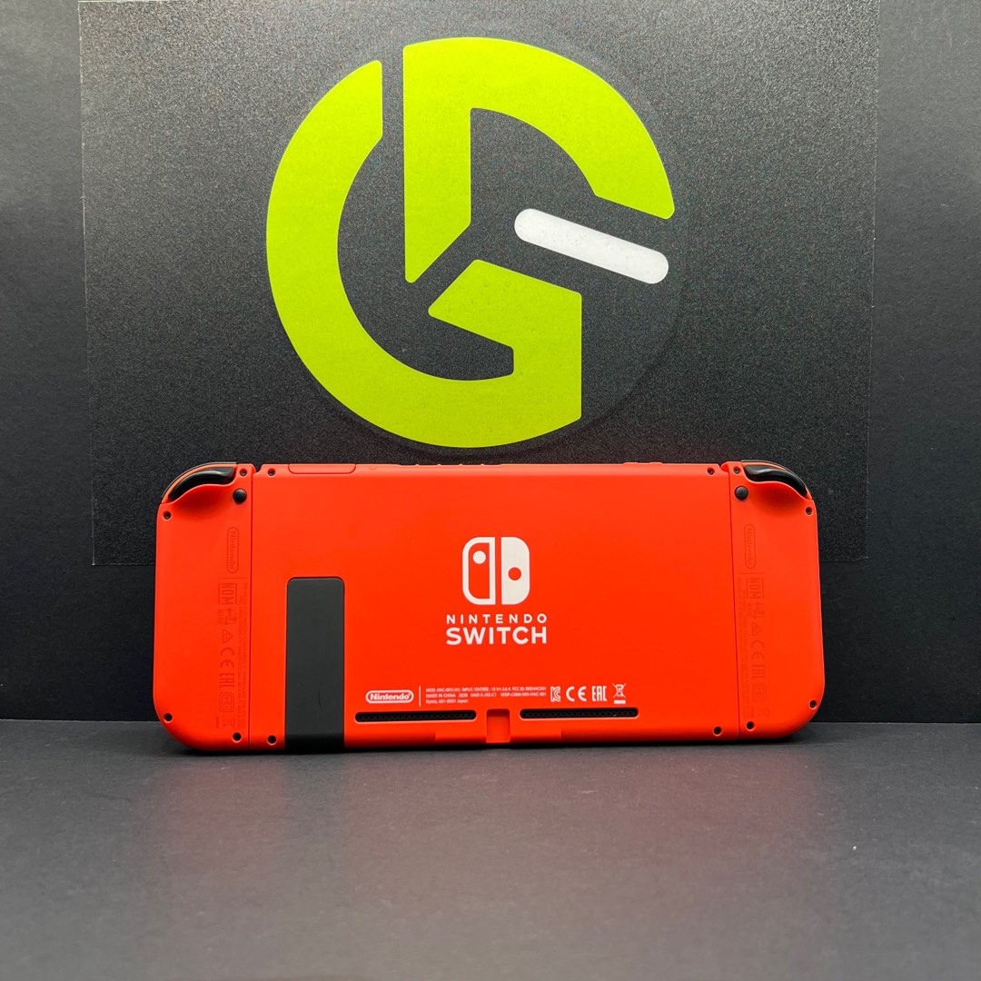 Switch V2 Mario Edition (Nintendo Switch V2), Video Gaming, Video Game ...
