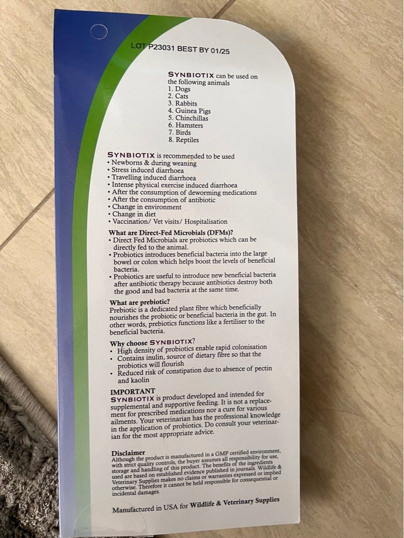 Synbiotix probiotics syringe for cats and dogs, Pet Supplies, Pet Food ...