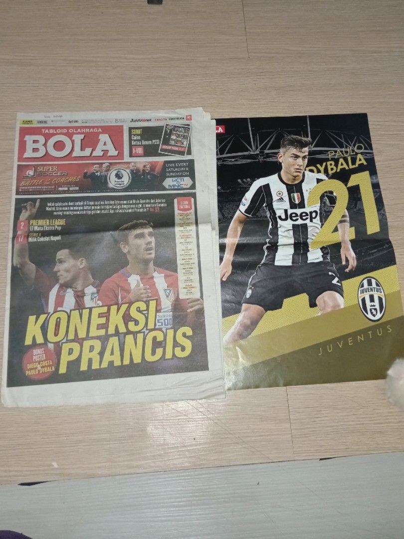 Tabloid bola poster Dybala, Buku & Alat Tulis, Majalah & Lainnya di ...