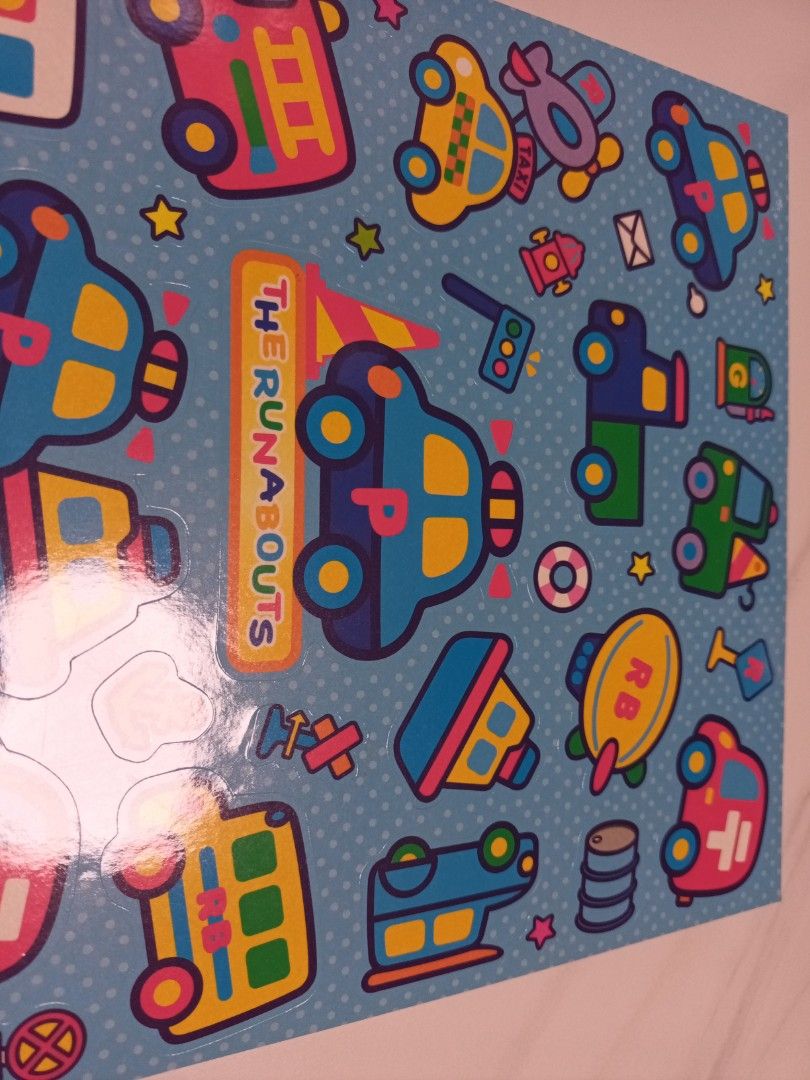 THE RUNABOUTS STICKER 車仔大貼紙全張, 興趣及遊戲, 手作＆自家設計, 文具 - Carousell