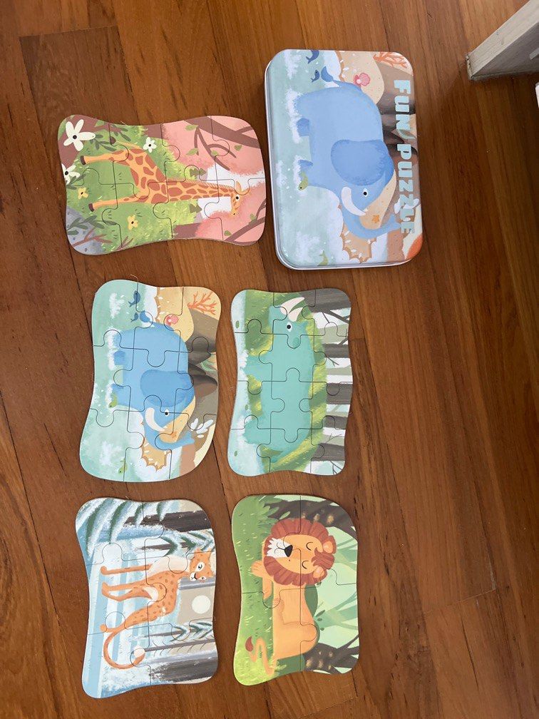 Toddler/Children Jungle/animal Puzzle set, Hobbies & Toys, Toys & Games ...