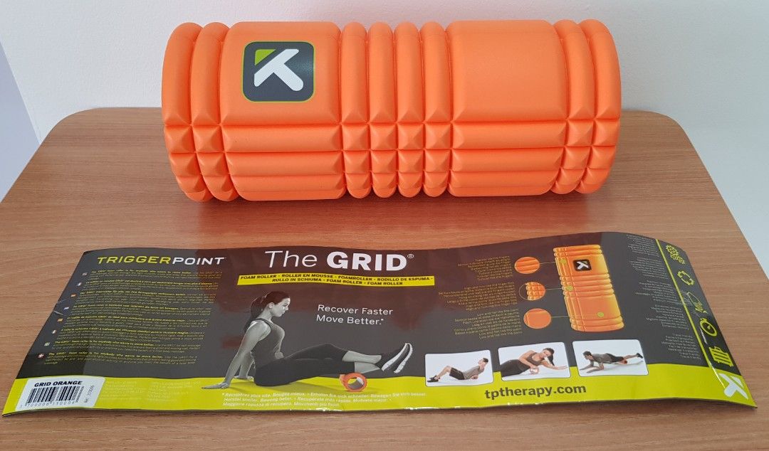 Trigger Point - The Grid Orange Foam Roller, Health & Nutrition, Massage Devices on Carousell
