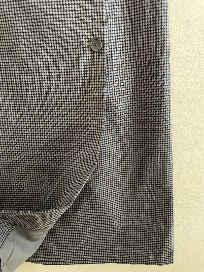 Uniqlo gingham side buttoned a line skirt, Women's Fashion, Bottoms ...