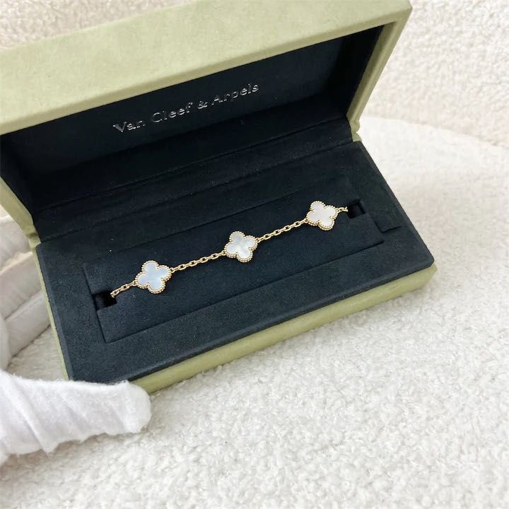Van Cleef & Arpels VCA Vintage Alhambra 5 Motifs Mother of Pearl MOP ...