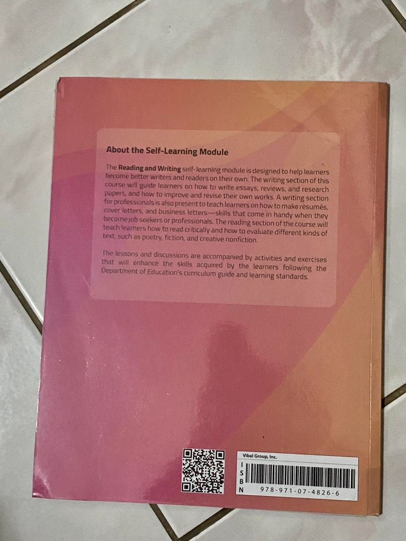 VIBAL Self-Learning Modules, Hobbies & Toys, Books & Magazines ...