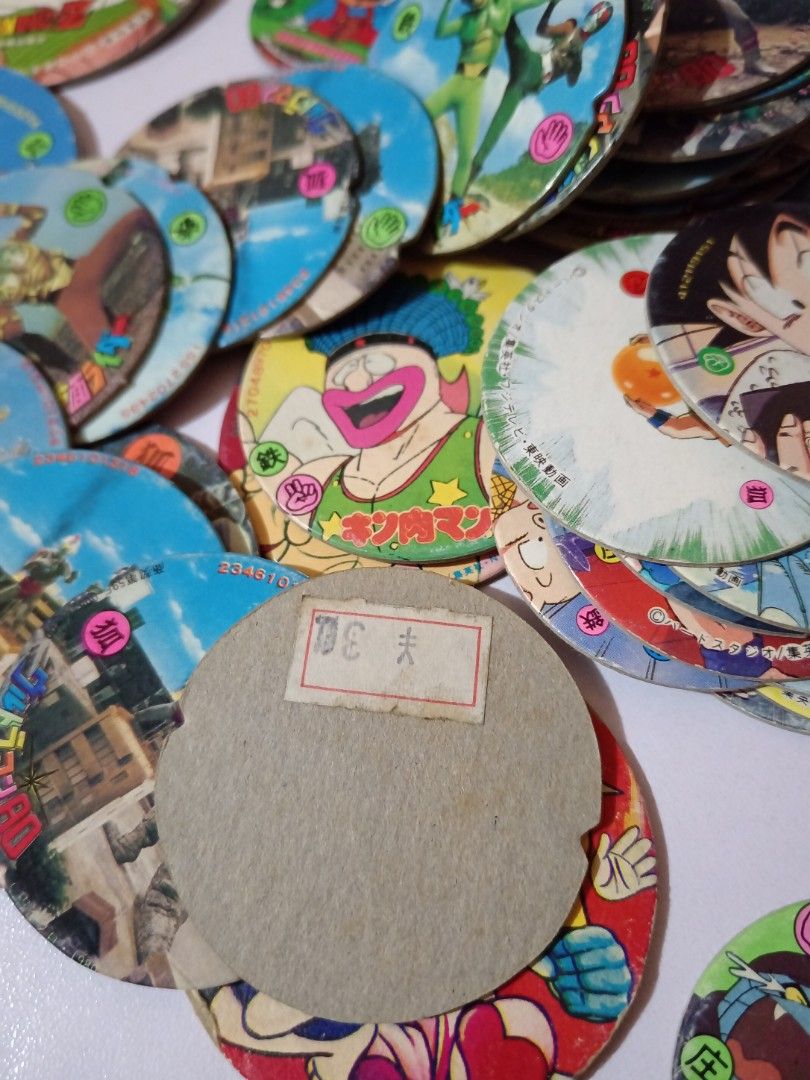 Vintage 1995 Pogs assorted take all dragon ball super Mario ultraman ...