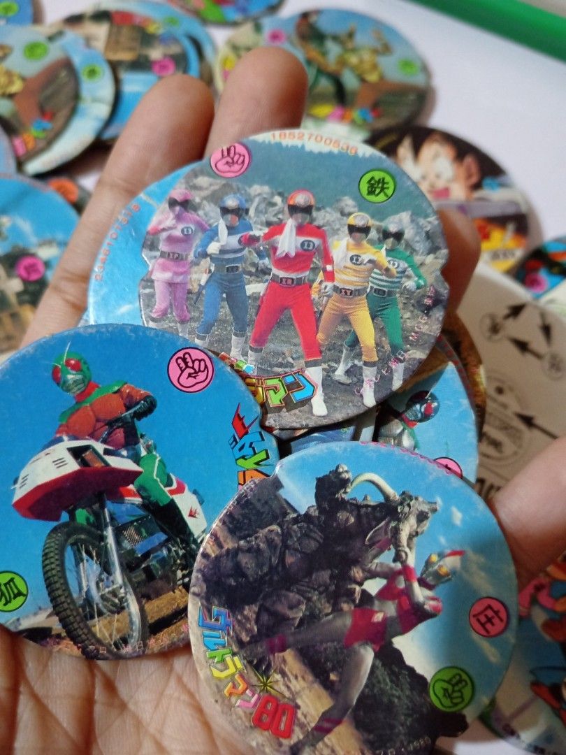 Vintage 1995 Pogs assorted take all dragon ball super Mario ultraman ...