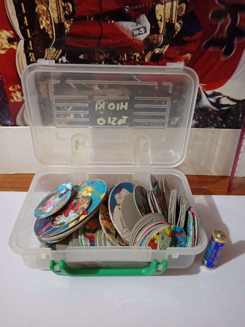 Vintage 1995 Pogs assorted take all dragon ball super Mario ultraman ...