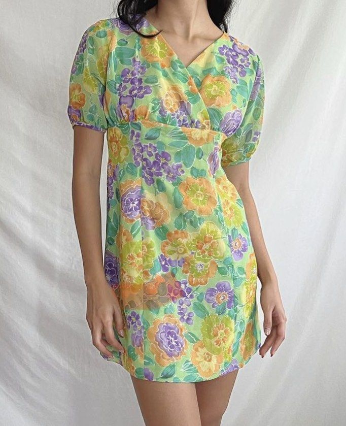 Vintage 60s Floral Mod Shift Dress, 1960s, Women's Fashion, Dresses ...