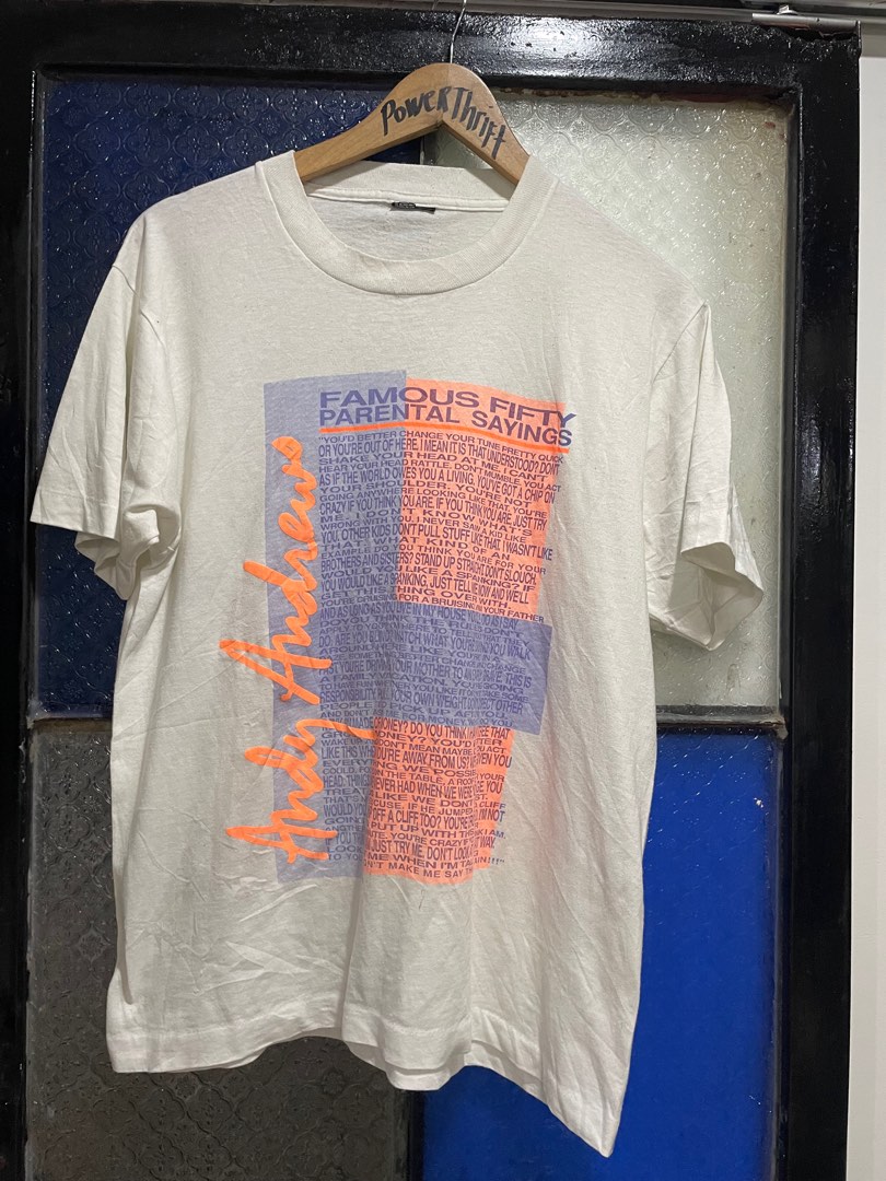 Vintage Andy Andrews American Writer Famous Sayings Tee, Men's Fashion ...