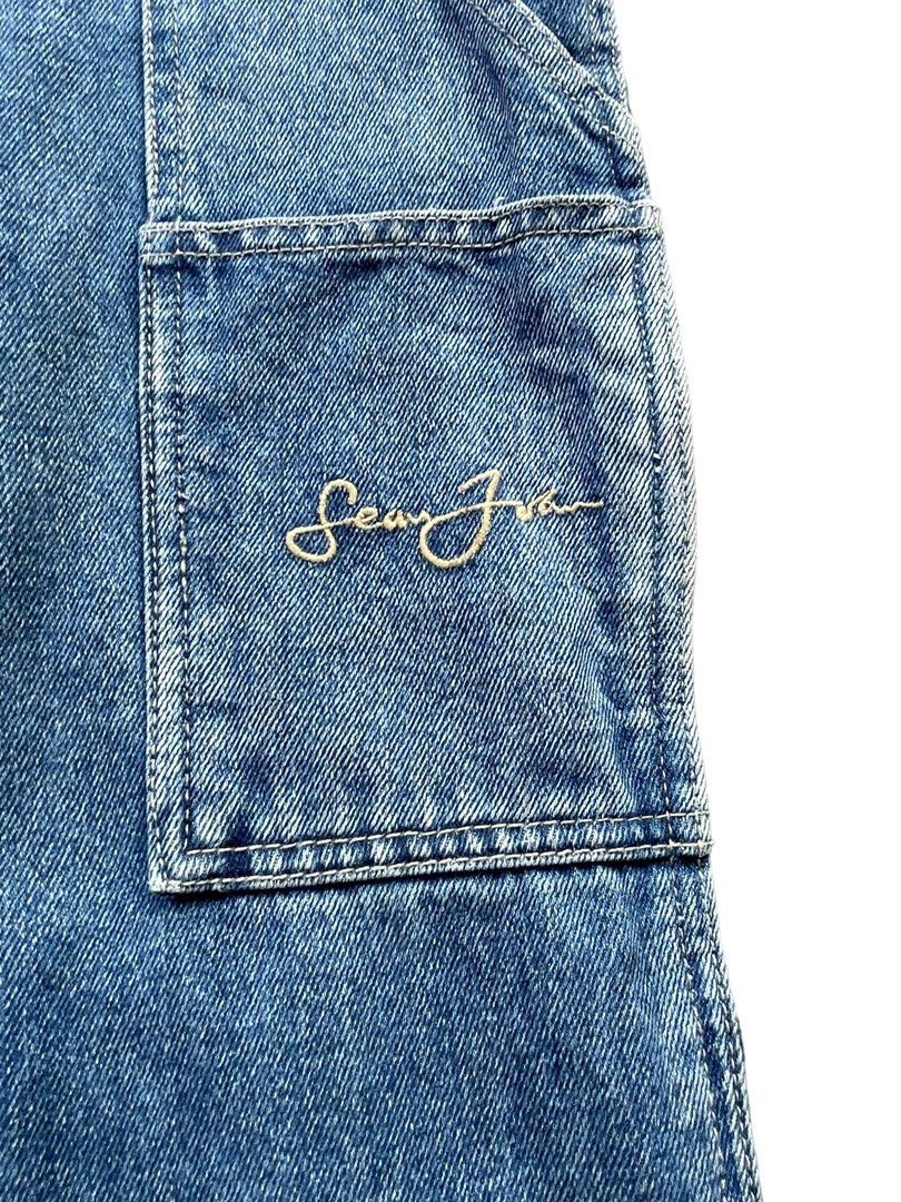 Vintage Sean John Denim Overall, Men's Fashion, Bottoms, Jeans on Carousell