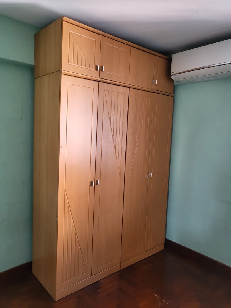 Wardrobe full height 4doors, Furniture & Home Living, Furniture ...