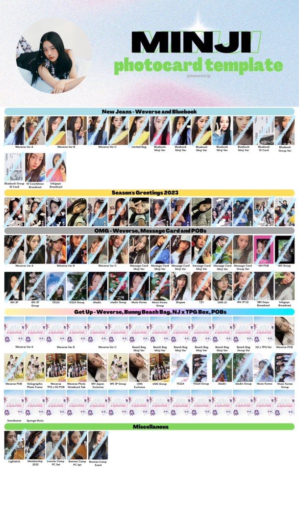 [WTS/WTT] newjeans minji danielle haerin hanni hyein bucket hat ssg season greetings omg weverse ...